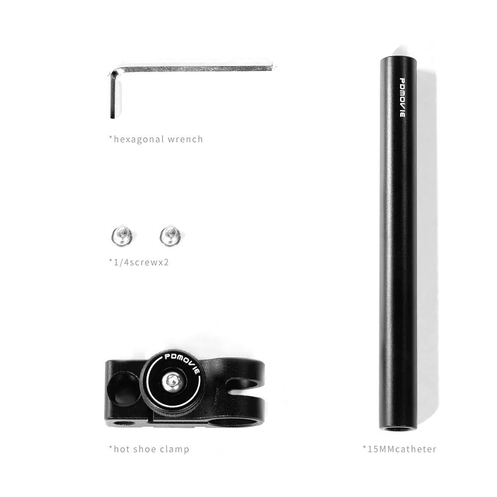 PDMOVIE Cold Shoe To 15mm Rod Clamp Bracket