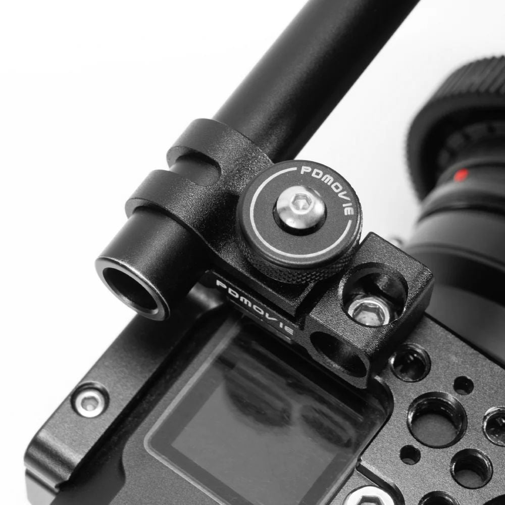PDMOVIE Cold Shoe To 15mm Rod Clamp Bracket