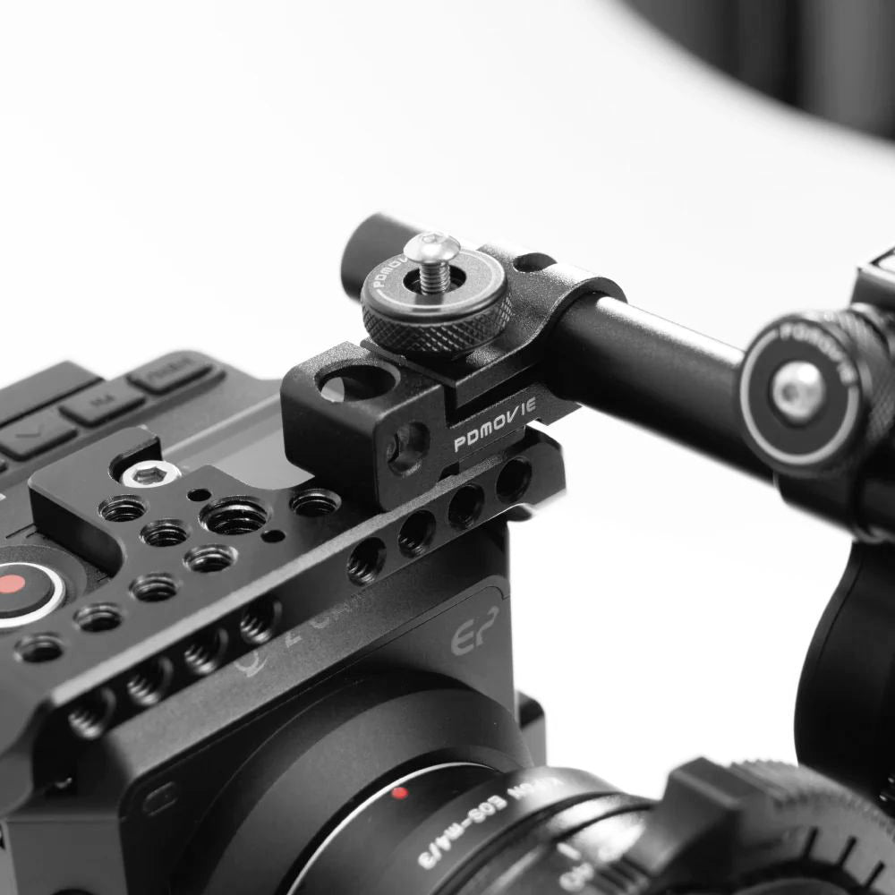 PDMOVIE Cold Shoe To 15mm Rod Clamp Bracket