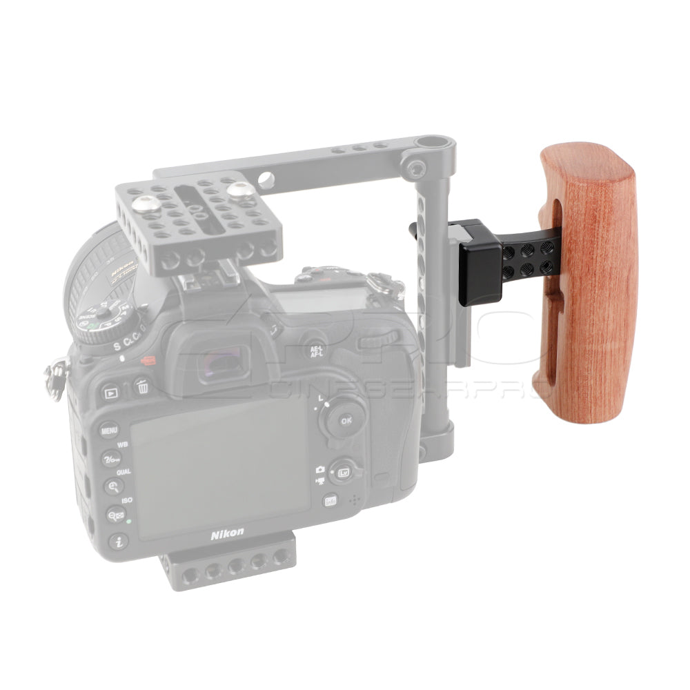CGPro Wooden Handle Grip With NATO Clamp Connection For DSLR Camera ...