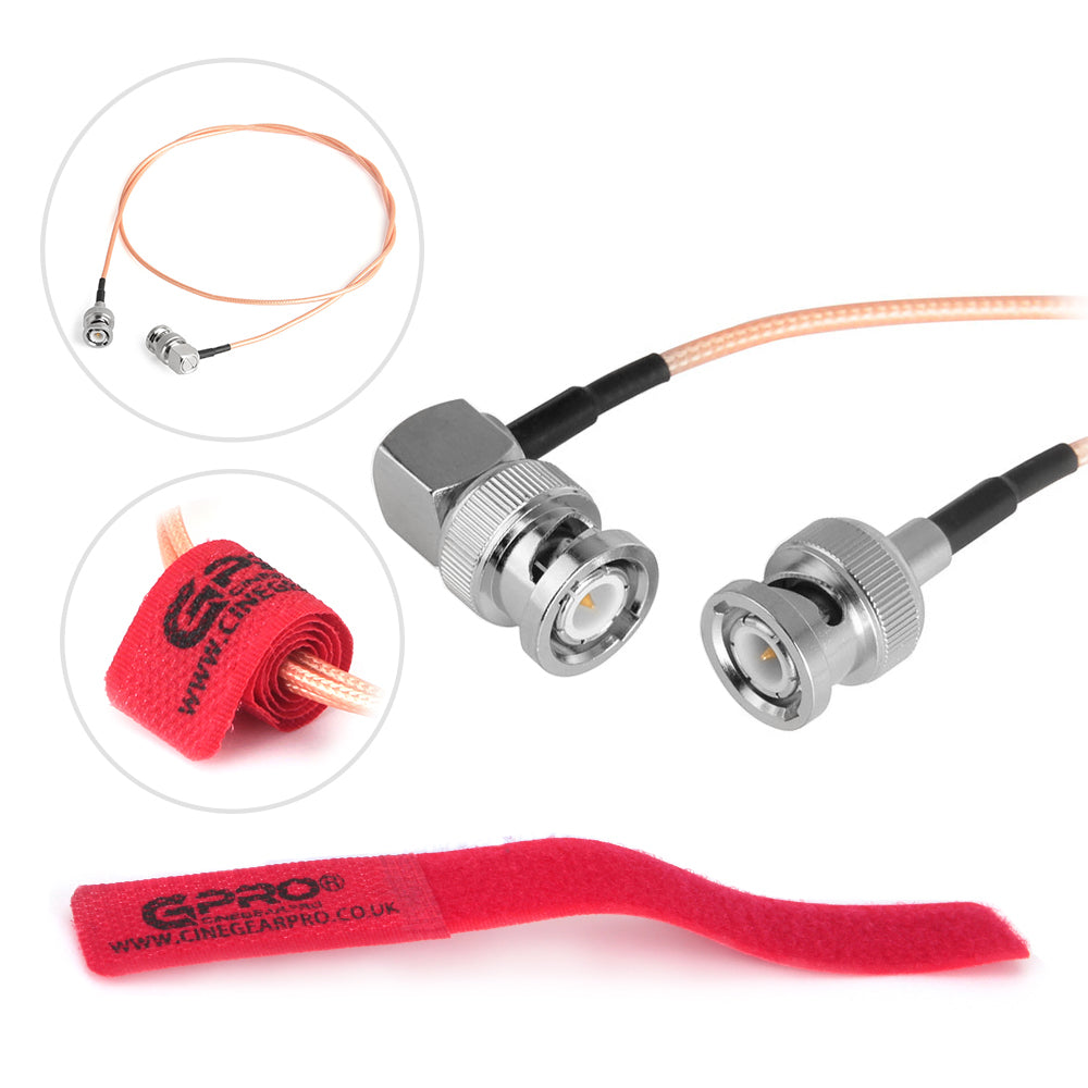 CGPro Ultra Thin Right Angled BNC to BNC Male HD-SDI 6G-SDI Cable SDI ...