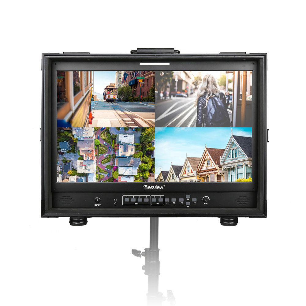 Desview S24-HDR 24 inch UHD 4K HDMI Quad-Split Broadcast Monitor