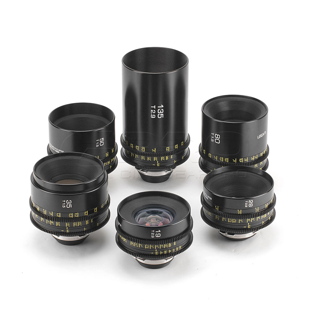 G.L OPTICS Leica R Super Speed/Standard Speed PL Mount Prime Lens Set ...