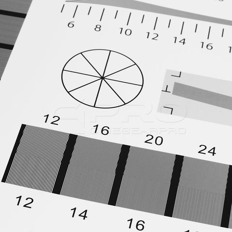 ISO 12233 2X Enhanced Resolution Test Chart 765x475mm