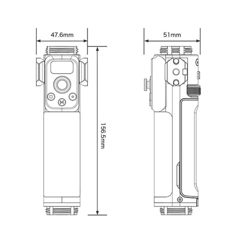 TiLTA TGA-ARG-RCH Remote Control Handle For DJI RS 2 / RS3 Pro / RS4 ...