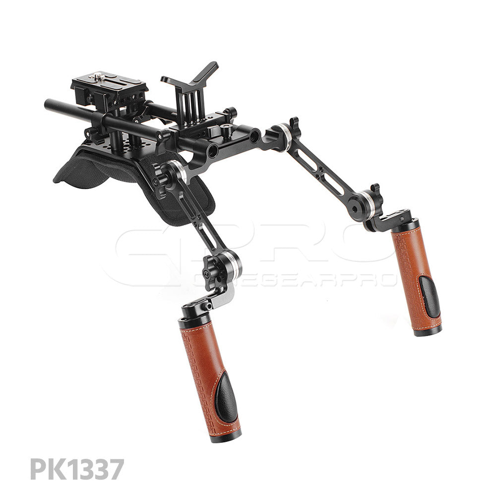 CGPro Pro Camcorder Shoulder Rig With Manfrotto QR Base Plate & ARRI ...
