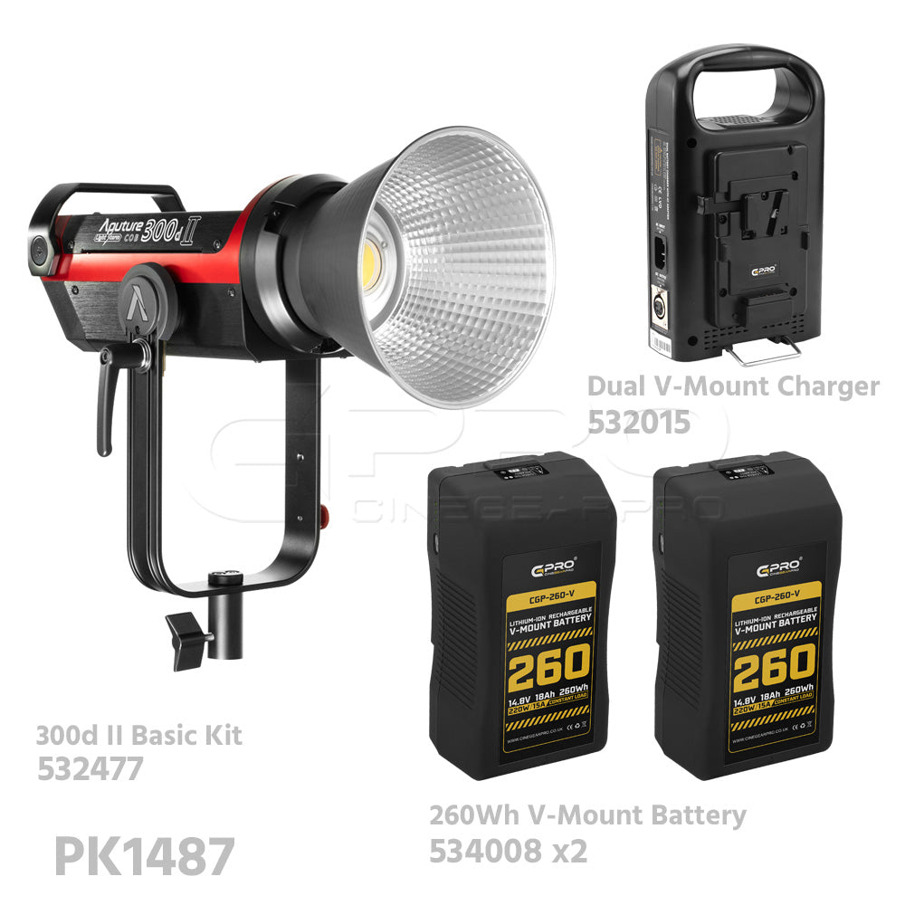 Aputure LS C300D Mark II (V-Mount) Light Storm COB 300d II LED Lighting ...